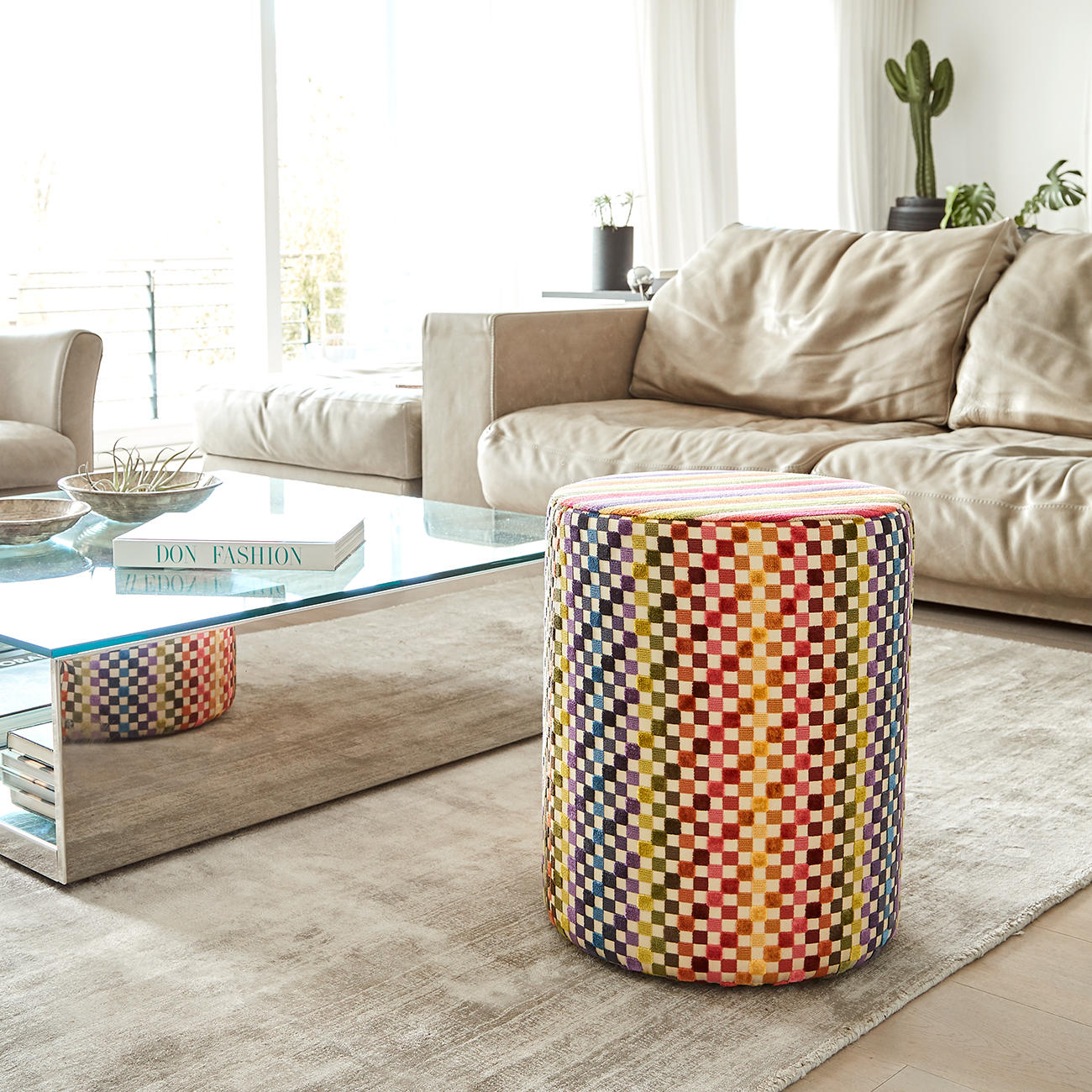 Pomp Missoni Design-Sitzhocker, rund online kaufen