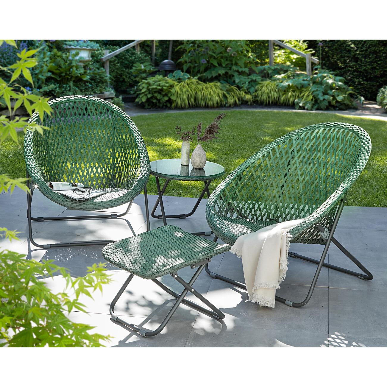 Tobs Faux Rattan Loungeset, faltbar, 3teilig kaufen
